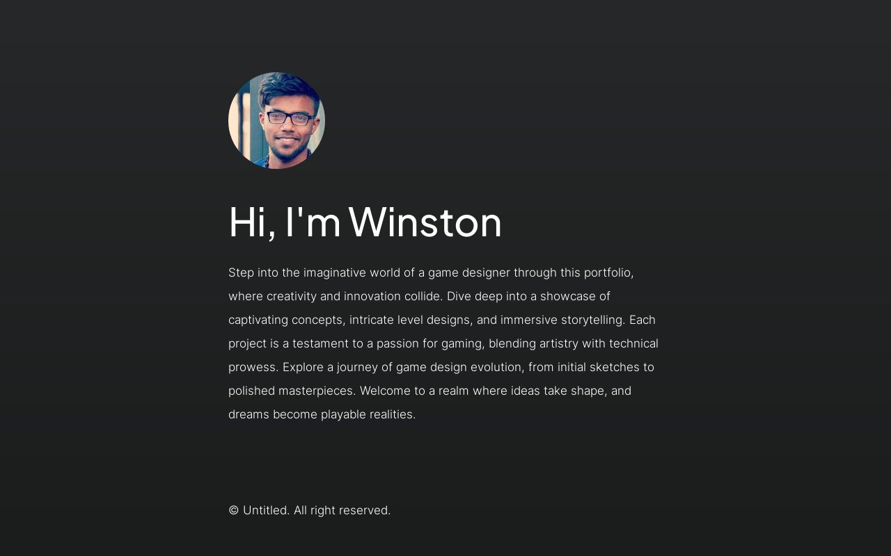 Winston's Portfolio